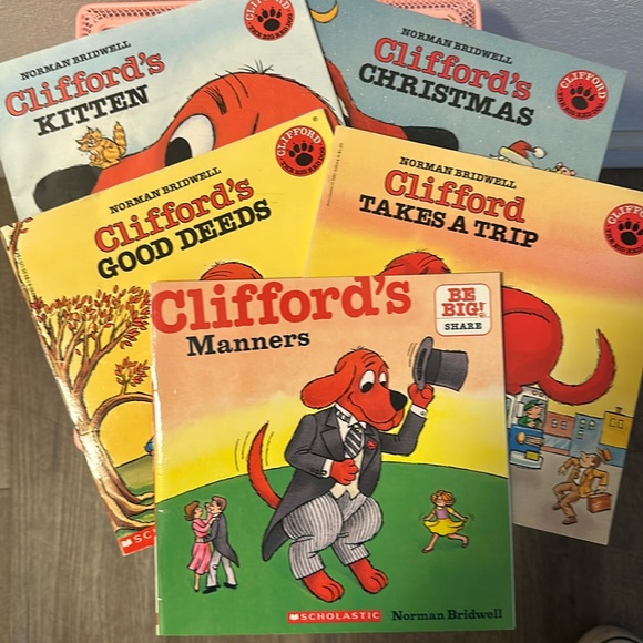 Scholastic | Other | 5 Clifford Books For Children By Norman Bridwell ...